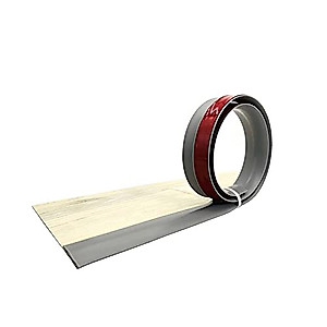 Melairya Floor Transition Strip Self Adhesive, 5m Floor Edging Trim Strip, PVC Threshold Cover for Doorway, Suitable for Carpet Threshold Transition (Color : Gray, Size : A35)