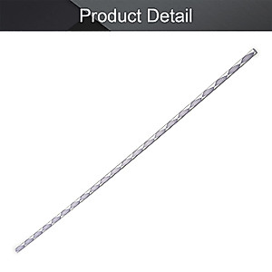 Fielect Acrylic Round Rod Light Purple Twisted Line Acrylic Rod Standard Plexiglas Tolerance Lightweight for DIY 8mm Diameter 500mm Height 1Pcs