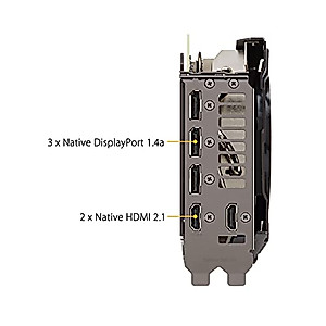 ASUS TUF Gaming NVIDIA GeForce RTX 3080 Ti OC Edition Graphics Card (PCIe 4.0, 12GB GDDR6X, HDMI 2.1, DisplayPort 1.4a, Dual Ball Fan Bearings, Military-Grade Certification, GPU Tweak II)
