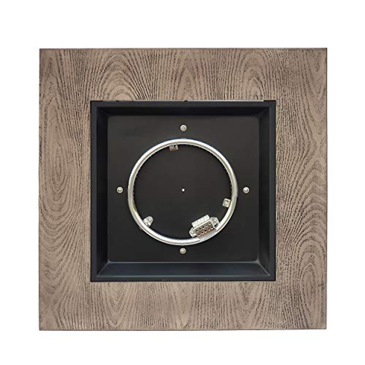 Christopher Knight Home Aaron Outdoor 33-Inch Square Fire Pit, Brown Wood Pattern