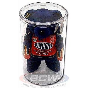 BCW Cylinder Beanie Baby Display Case| Stackable Clear Display Case for Collectibles | Crystal Clear Polystyrene with Compression Fit Lid for Beanie Baby Case | Protect and Show Off Your Collection