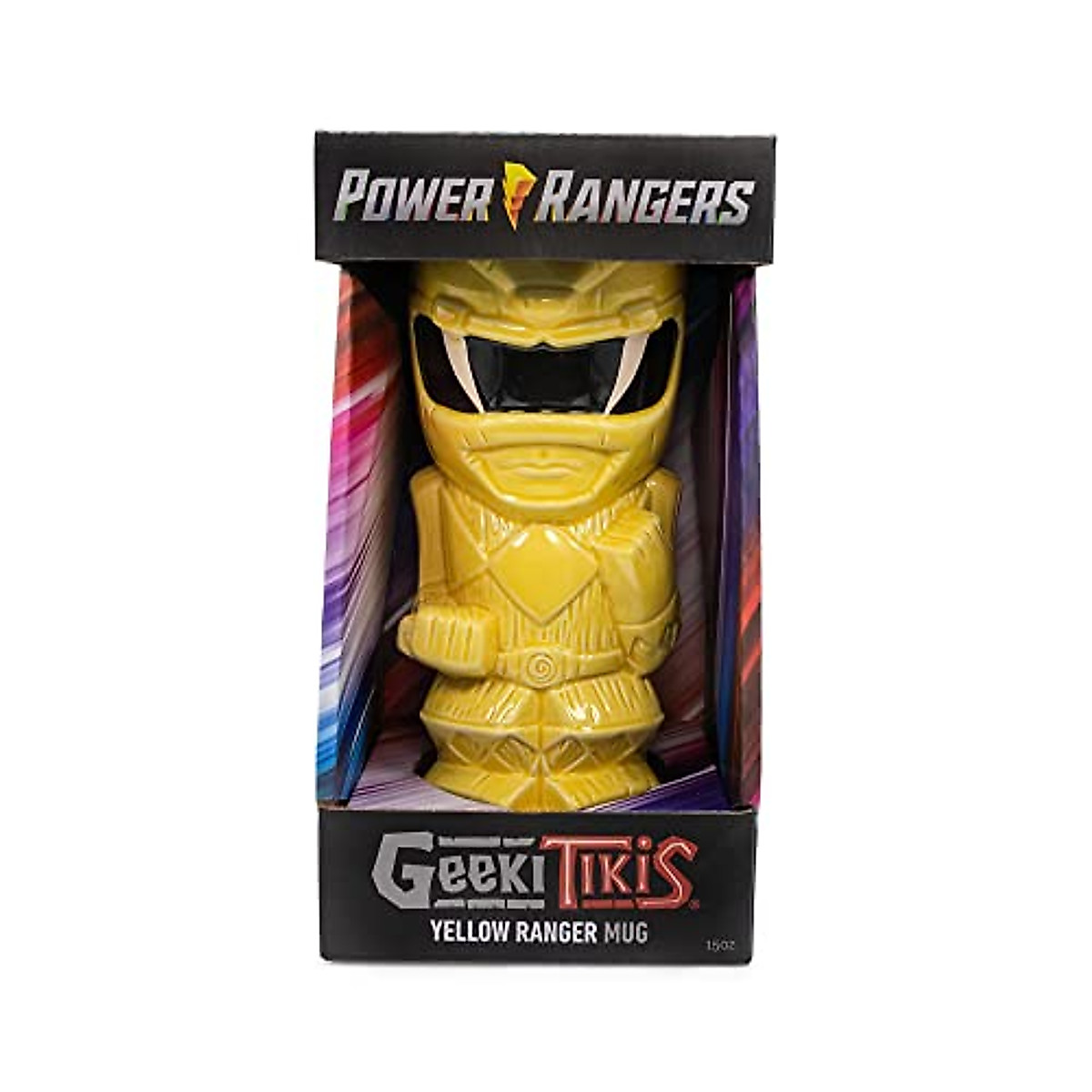 Geeki Tikis Power Rangers Yellow Ranger Ceramic Mug | Holds 15 Ounces