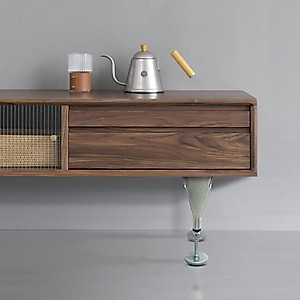 2PCS Adjustable Bed Center Slat Support Leg,Bed Frame Glide Legs,Center Support Leg for Bed Frame(7"-16.5")