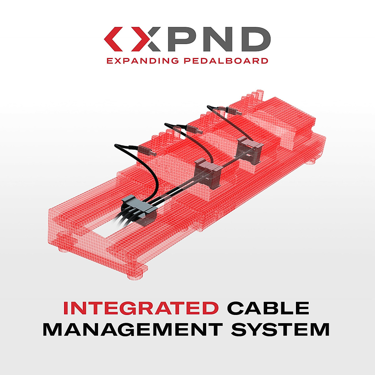 D'Addario Accessories XPND Pedal Board - Guitar Pedal Board that Expands - Pedal Boards for Guitars - 2 Rows, Lightweight, Durable Aluminum Pedalboard - Pre-Applied Loop Velcro for Swapping Pedals