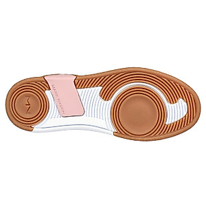 Skechers Women's Alpha Cup-CORELY Sneaker, White/Pink, 9.5