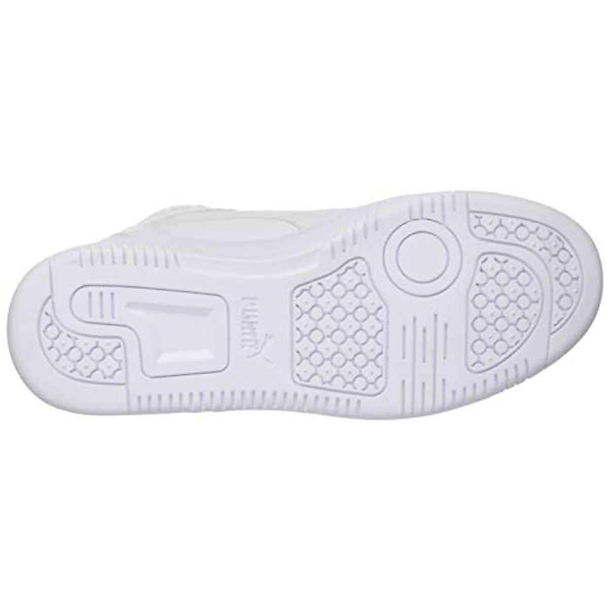 PUMA Rebound Layup Synthetic Leather (Big Kid) Puma White/Gray Violet 6.5 Big Kid M