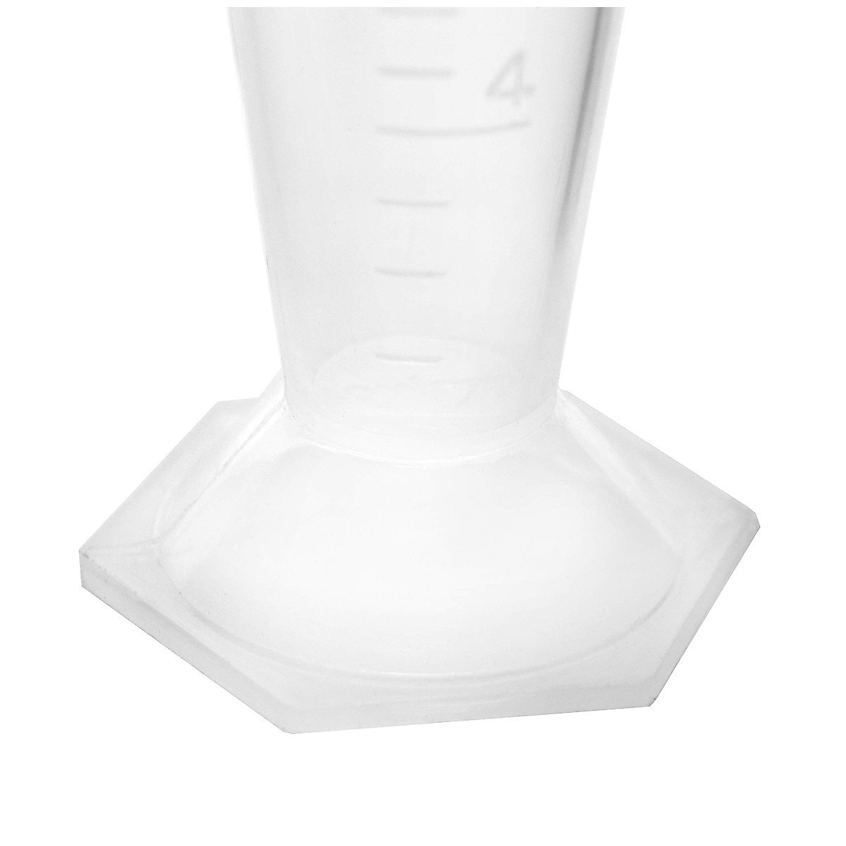EISCO Conical Measure, 12ml - Polypropylene Plastic, Translucent - Pouring Spout - 1ml Raised Graduations - Hexagonal Base