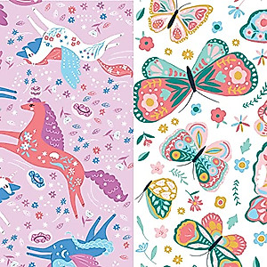 The Honest Company Clean Conscious Training Pants | Plant-Based, Sustainable Diapers | Magical Moments + Butterfly Kisses | Size 4T/5T (38+ lbs), 57 Count