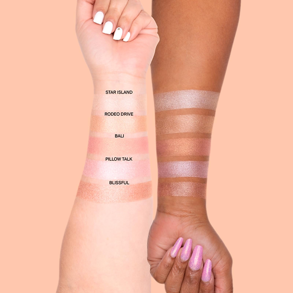 OFRA Signature Palette - #OFRAglow | Highlighter Palette with 5 Shades for a Radiant Look | Travel-Friendly Makeup Palette with an Integrated Mirror for On-the-Go Glow