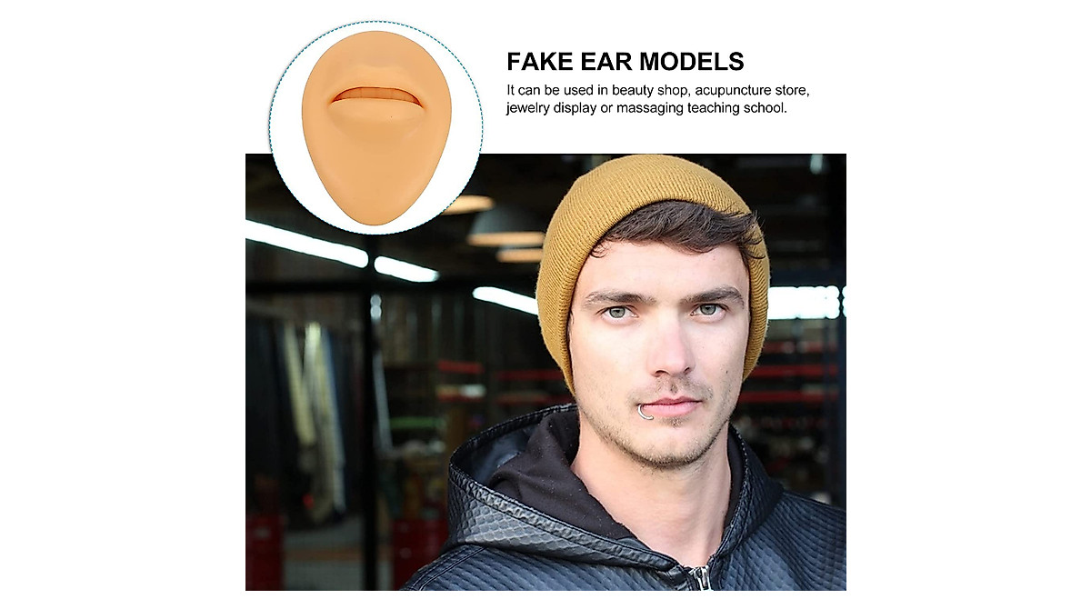 Silicone Nose Model for Piercing Practice & Jewelry Display