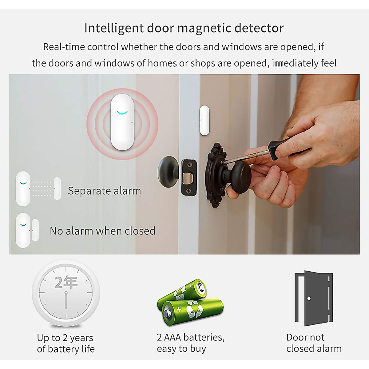 SEHOMY 16 Pieces kit Home Security System with GSM and WIFI APP Control, Wireless Door sensor Burglar Realtime Alarm for Office Shop, Apartment Security, Compatible with Alexa and Google Assistant