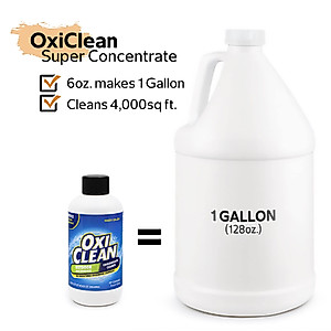 OxiClean - Outdoor Multipurpose Super Concentrated Cleaner - Makes 1 Gallon - Stain Remover - Driveway Cleaner for Concrete - Degreaser for Cement, Brick, Vinyl, and Patio Furniture (6oz = 1 Gallon)