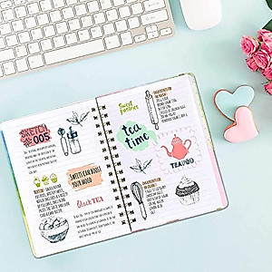 Artfan Journal/Ruled Notebook - Ruled Journal with Premium Thick Paper, 6.4" x 8.5", Hardcover with Back Pocket + Banded - Watercolor