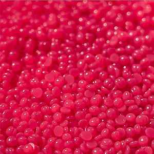 KoluaWax Hard Wax Beads for Hair Removal – Coarse Hair Formula – Face, Brazilian, Underarm, Back Chest, Bikini Waxing – Dragon Fruit & Hibiscus, 1lb Refill for Wax Warmers & 10 Applicator Sticks