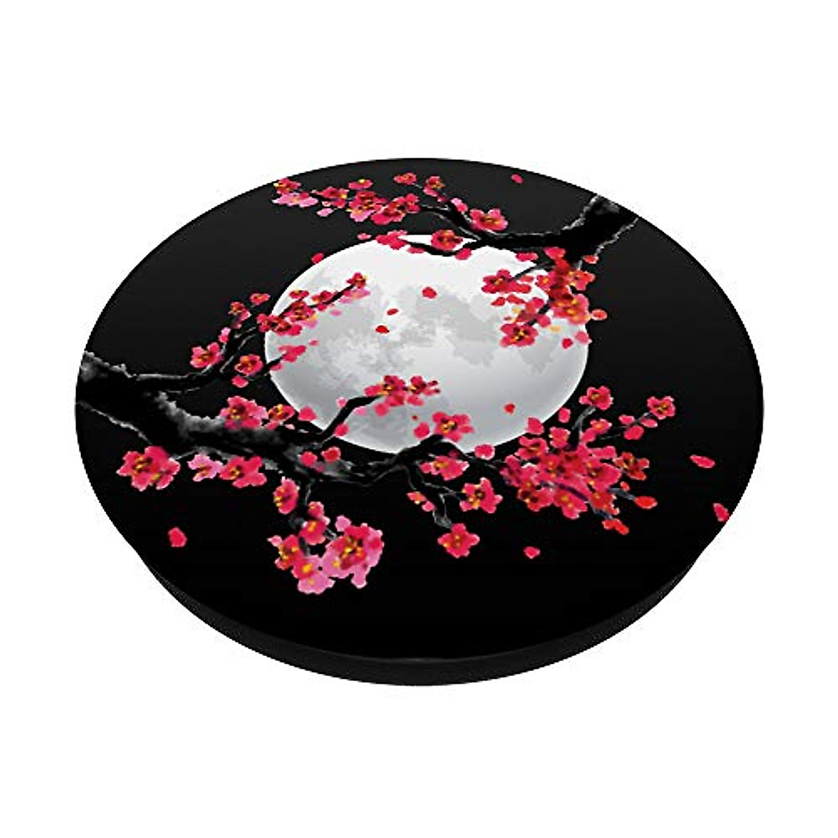 Moonlight Japanese Floral Sakura Night Moon Cherry Blossom PopSockets PopGrip: Swappable Grip for Phones & Tablets