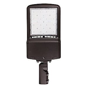 Shine LED 300W Parking Lot Flood Light AL3 Series, 5700K, 45000lm, 145lm/W, Slip Fitter Mount, DLC, UL Certified, IP65 Rated, Outdoor Street, Parking Lot, Security Flood Light