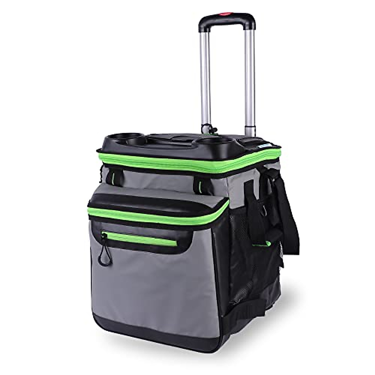 OLIVIA & AIDEN Insulated Rolling Beach Cooler with All Terrain Wheels for Beach, Camping and Picnic | Leak Proof and Collapsible | Large 60 Can Capacity