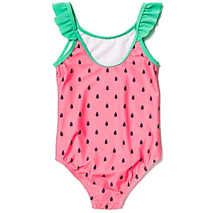 CoComelon Infant Baby Girls One Piece Bathing Suit Red 24 Months