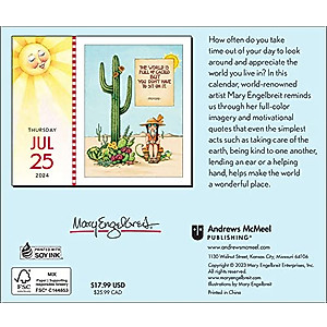 Mary Engelbreit's 2024 Day-to-Day Calendar: What a Wonderful World