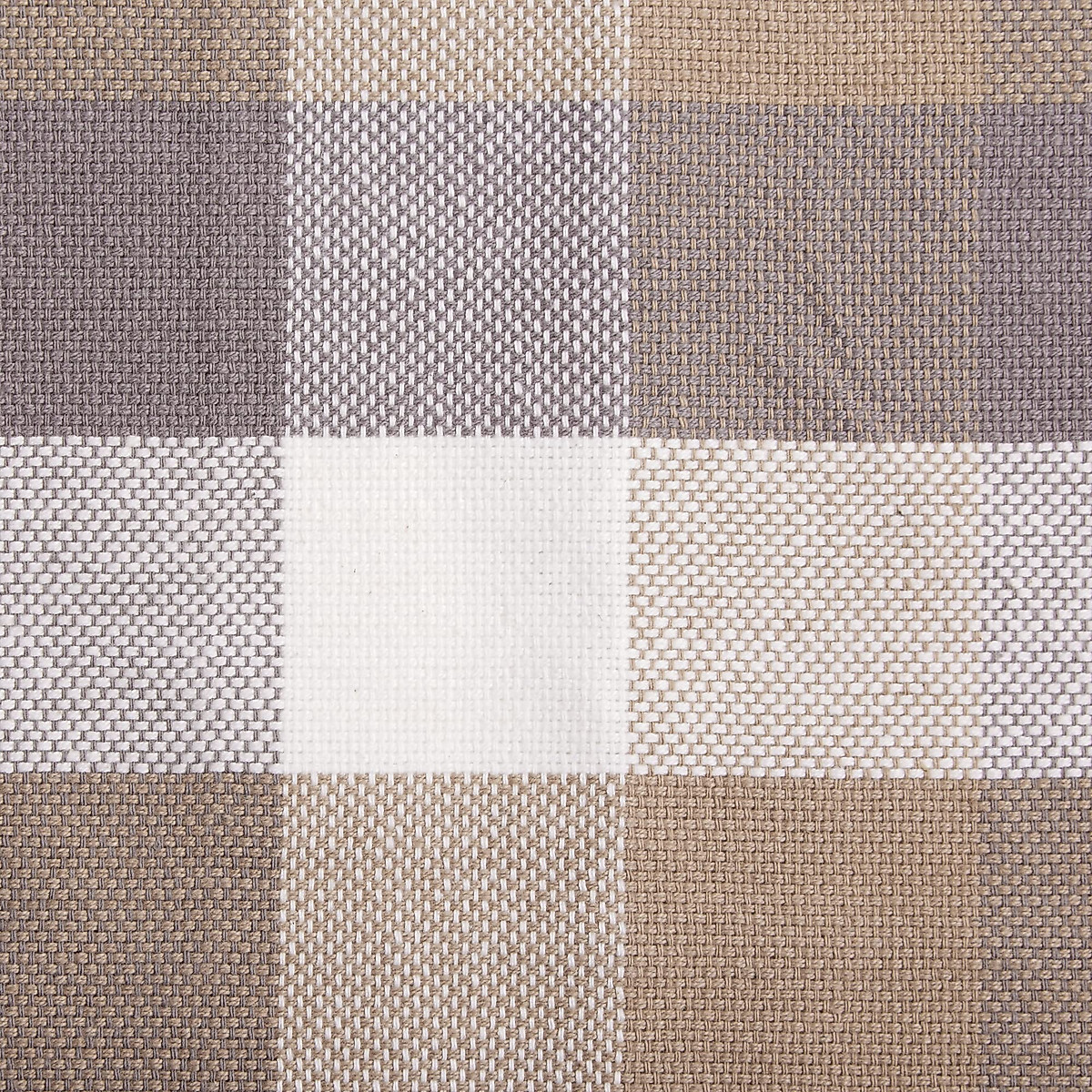 DII Tri-Color Check Collection Kitchen, Scrubber Dishcloth, Stone, 6 Piece