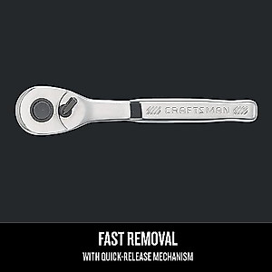 CRAFTSMAN Ratchet Wrench, 1/4-Inch Drive, 72-Tooth, Pear Head (CMMT81747)