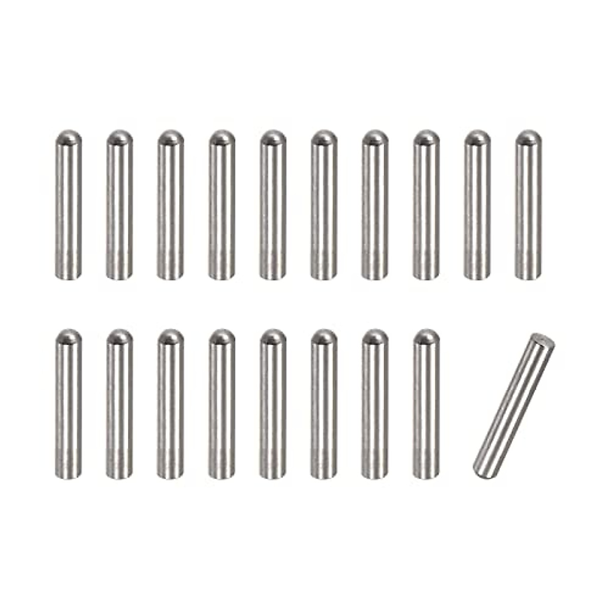 Tool parts 3.5x10mm Dowel Pins - 50pcs Round Head Flat Chamfered End Dowel Pin