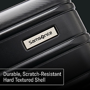 Samsonite Omni 2 Hardside Expandable Luggage with Spinner Wheels, Carry-On 20-Inch, Midnight Black