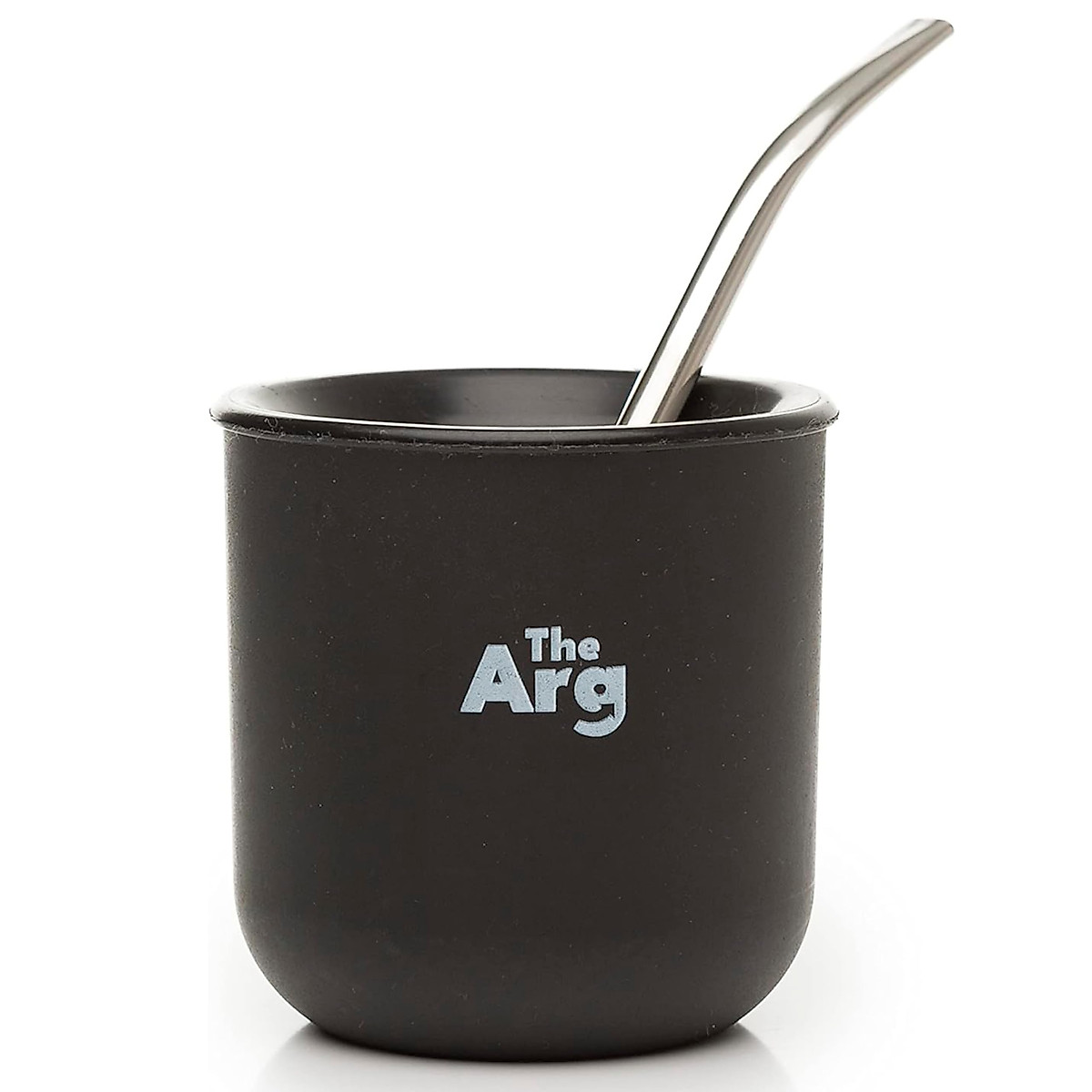 THEARG | Yerba Mate Silicone Gourd Cup with Stainless Steel Straw | Self-Clean Modern Plastic Gourd Design - Yerba Mate Cup and Bombilla Set from Argentina - Travel and Beach Essentials - Ideal Gifts