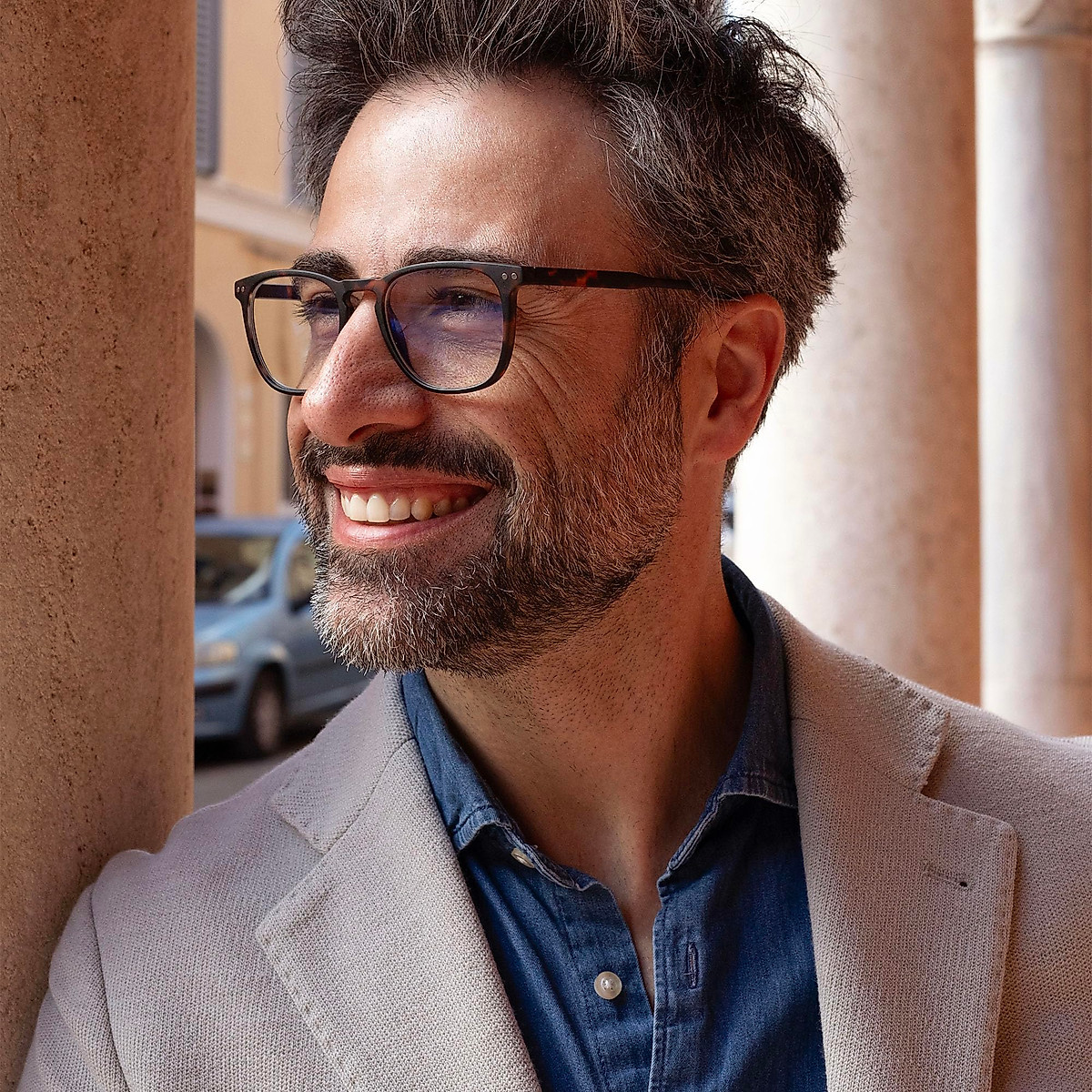 BLUEMOKY Reading Glasses for Women Men, Blue Light Blocking Glasses 2 Pack, Computer Readers, Spring Hinge(1.50x)