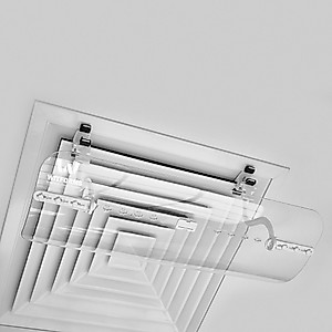 WITFORMS/SQUARE - Adjustable AC air deflector suitable for central air conditioner's square outlets. Enhance cooling and heating circulation