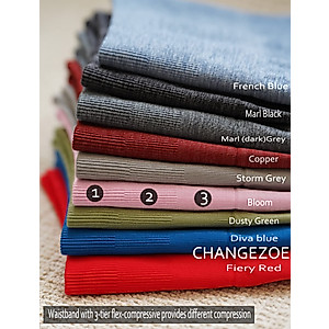 CHANGEZOE Women Butt Scrunch Workout Shorts Seamless High Waisted Amplify Gym Yoga Athletic Booty Shorts L Fiery Red