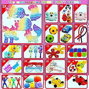 356 PCS Party Favors for Kids, Fidget Toys Pack,Easter Basket Stuffer for Kids, Birthday Gift Toys, Stocking Stuffers, Christmas Gifts, Easter Gifys Party Toys Assortment, Treasure Box Birthday Party, Goodie Bag Stuffers for Kids, Carnival Prizes, Pinata
