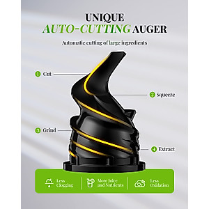 GDOR Compact Juicer Machines, Cold Press Juicer for Fruits & Vegetables, Masticating Juicer with 60NM DC Motor, Slow Juicer with Low Noise, 20 Oz Juice Cup, Easy to Clean, BPA-free,Silver