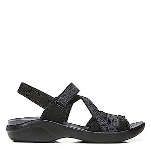 BZees Womens Chance Strappy Sandal Black 11 M