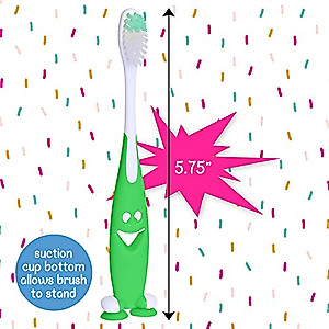 Lingito Kids Toothbrush Extra Soft, Easy Grip for Toddlers Toothbrushes | Children Size Toothbrush Pack Kids Ages 3+