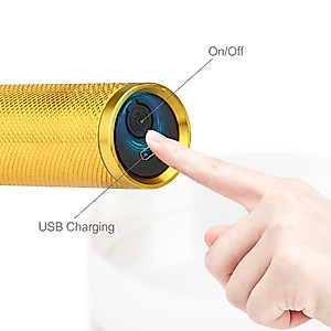 You future Upgrated Hair Trimmer for Men, T-Blade Cordless Clippers wizh 4 Guide Comb, Zero Gapped Electric Trimmer & USB Rechargeable, Hair Cutting kit & Grooming Kit (Gold)