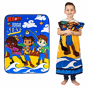 Franco Kids Bedding Super Soft Micro Raschel Throw, 46 in x 60 in, Santiago of the Seas