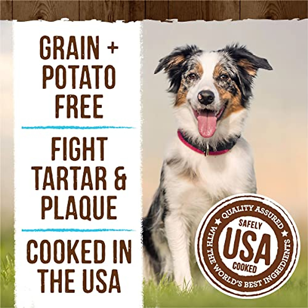 Merrick Fresh Kisses Dog Dental Treats With Mint Breath Strips, Dog Treats for Medium Breeds 25-50 Lbs - 1.88 lb Box with 30 Brushes