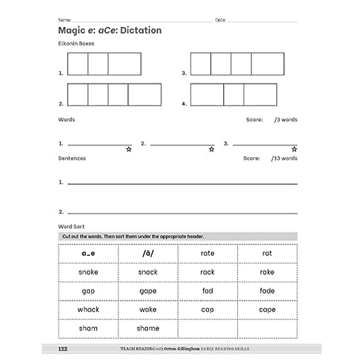 Teach Reading with Orton-Gillingham: Early Reading Skills: A Companion Guide with Dictation Activities, Decodable Passages, and Other Supplemental ... Struggling Readers and Students with Dyslexia