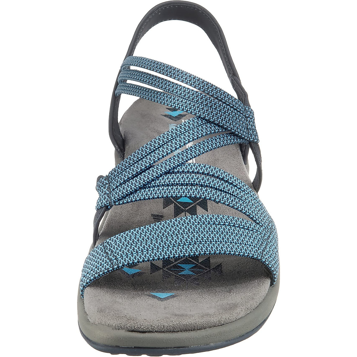 Skechers Women's Reggae Slim-Skech Appeal-Z-Gore Slingback Sandal, Navy, 9 M US