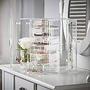OnDisplay 6 Drawer Acrylic Jewelry Cabinet Organizer