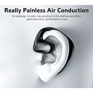 VL9 Outdoor Sport Earhook Headset Bluetooth Painless Air Conduction Headphone LED Digital Display TWS Phone Headset Earbuds