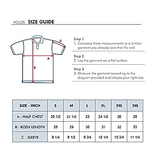 M MAELREG Golf Polo Shirts for Men Short Sleeve Performance Moisture Wicking Quick Dry Casual Collared Men’s Polo Shirts