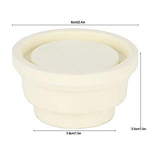 Haofy Ladder Bumper, Set of Two White Ladder Rubber Plug for Swimming Pool Ladders Swimming Pool Accessory Supplies