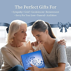 Sympathy Gift Baskets - Condolences Gift Basket for Loss, Bereavement Grief Gift Ideas for Women, Sorry for Your Loss of Loved One Mom Dad Husband Pet, Thinking of You Box, Grieving Self Care Package