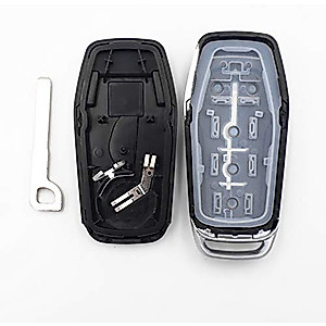WFMJ for 2015 2016 2017 Ford Edge Explorer Mustang Fusion Edge Keyless Entry 5 Buttons Remote Smart Key Case Shell Fob