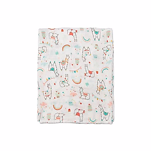 Loulou Lollipop Soft Baby Swaddle Blanket Muslin Wrap Receiving Blanket for Newborn to Toddler Girl and Boy, Large 47” by 47” - Llama…