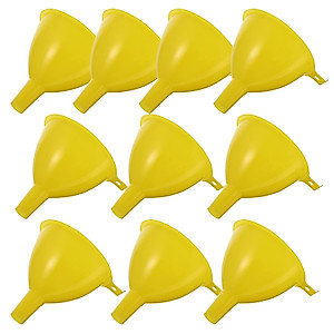 POPETPOP 10pcs Small Funnel Laboratory Funnels Plastic Liquid Funnel Cosmetic Funnels for Filling Perfume Liquid Essential Oils Bottles