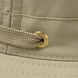 Tilley Mens Womens LTM2 Broad Brim Sun Protection Guaranteed for Life Lightweight Hat Khaki