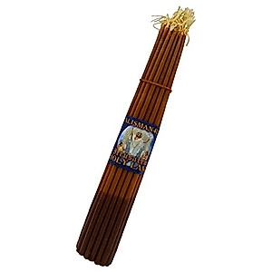 33 Natural Beeswax Taper Candles 9" Tall Blessed Church Jerusalem Holy Land Candles